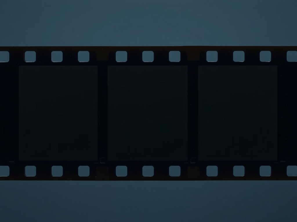 An Empty Film Strip Highlighting the Beauty of Cinematic Storytelling