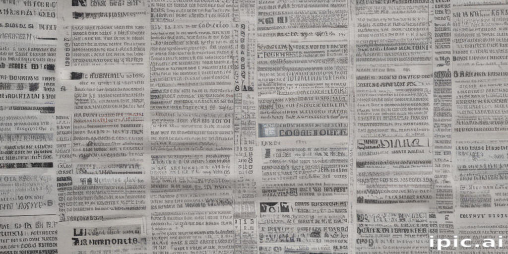 Collage of Vintage Newspaper Clippings with Various Headlines and Articles
