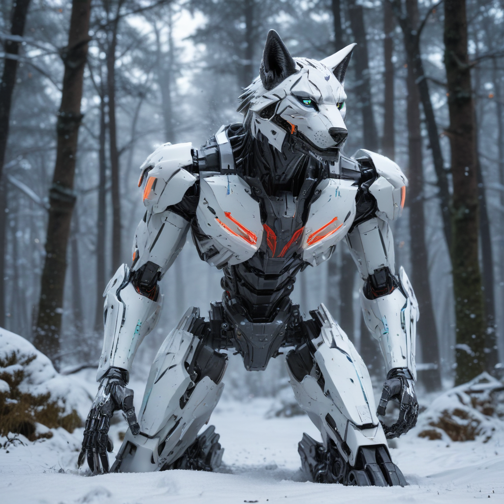 asus rog strix, transformer, full body, tron, white neon where wolf ...