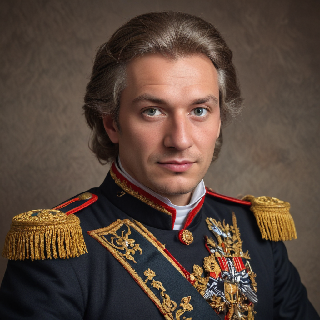 mio meier forster als russischer kaiser