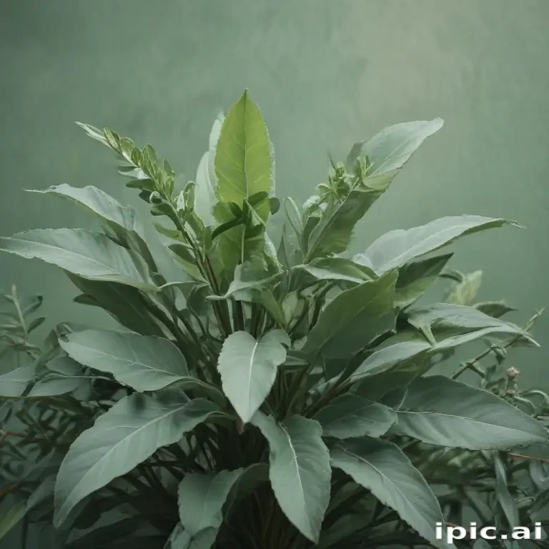 Lush Green Foliage Displaying Vibrant Leaves Against a Soft Background