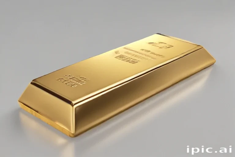 A Gleaming Gold Bar Representing Wealth and Financial Stability in ...