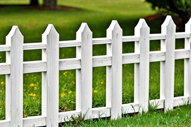 beautiful white picket fence