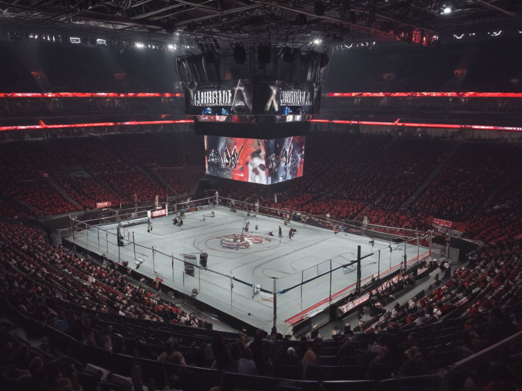 horror themed wwe wrestlemania arena