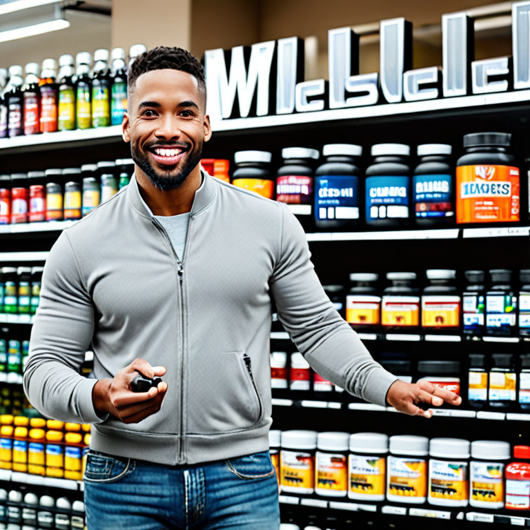 banner for supplement store with the name wholesale of the supplement