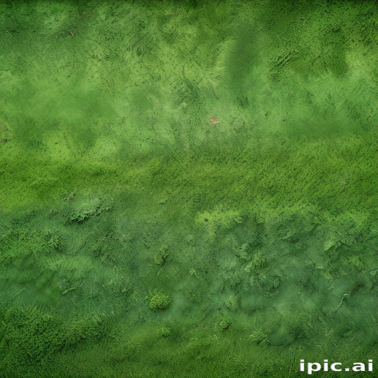 Vibrant Green Textures Showcasing the Beauty of Nature's Lush Landscape