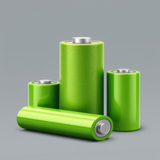 Colorful Arrangement of Battery Tops Featuring Red and White Circular ...