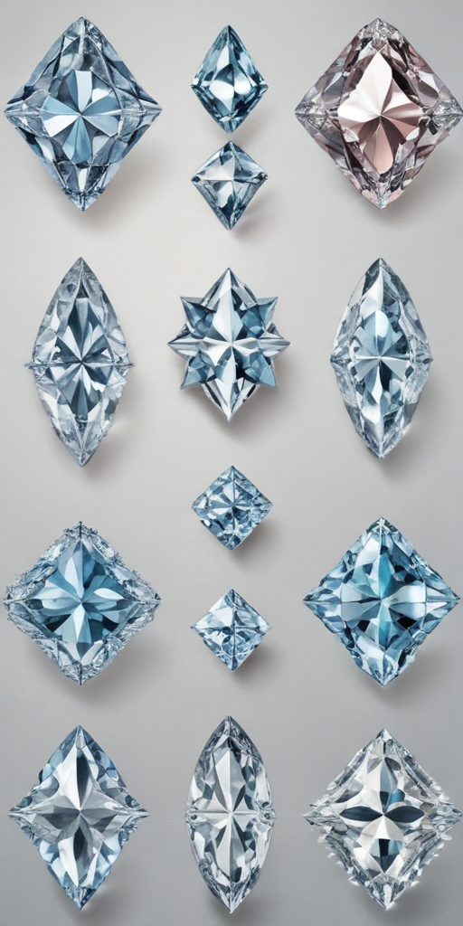 A Stunning Collection of Various Shaped and Colored Precious Diamonds ...