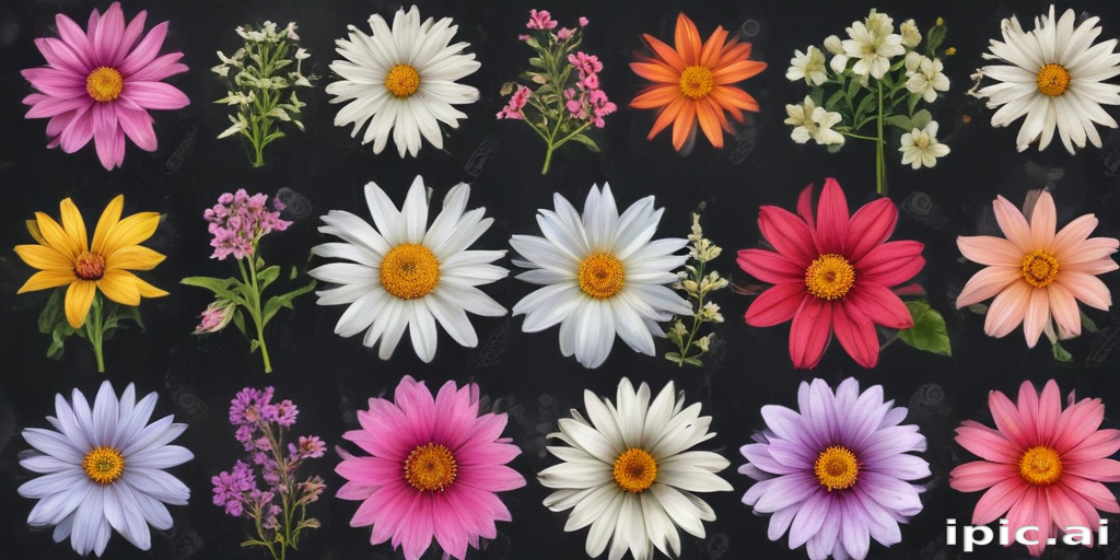 A Vibrant Collection of Colorful Flowers Displaying Nature's Beautiful ...