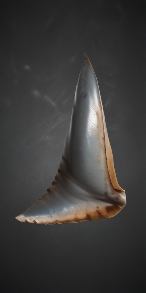 Large, Unique Shark Tooth Displaying Intricate Textures and Natural Colors