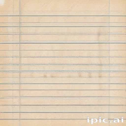 Blank Notebook Page with Light Blue Lines for Writing or Drawing