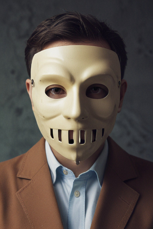 Phonk, album cover, mystery, mask