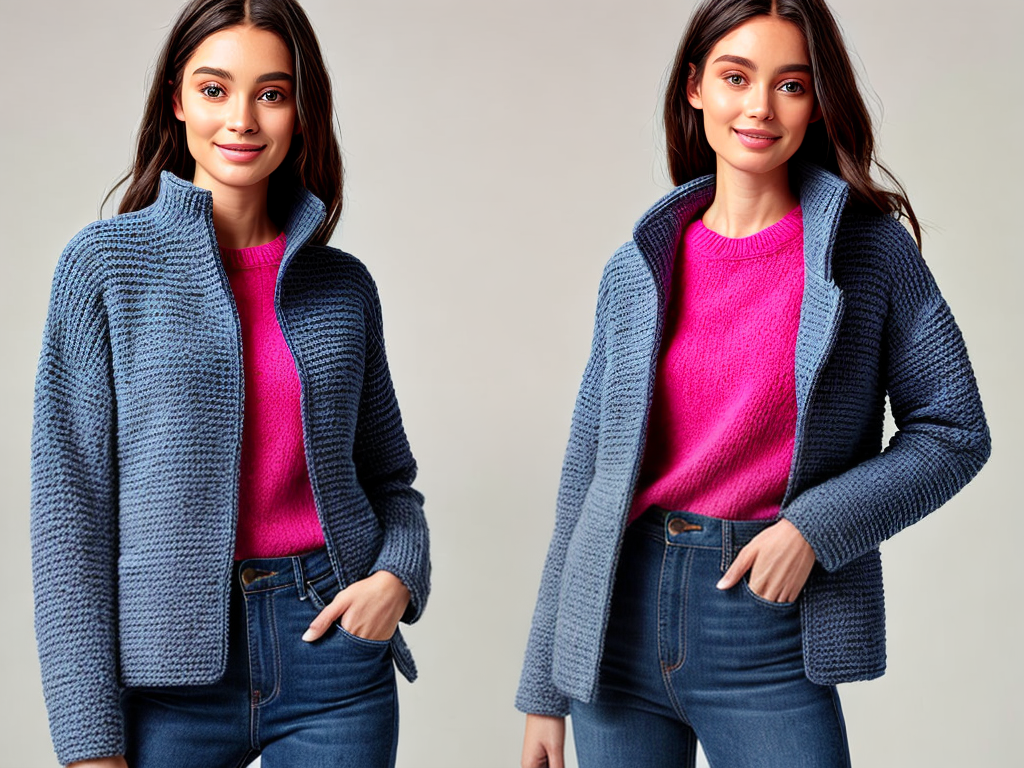 knitted women's jacket