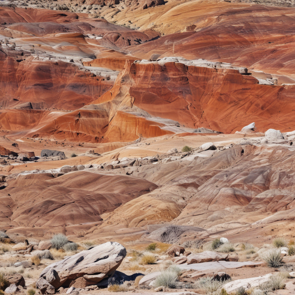Stunning Desert Landscape Showcasing Vibrant Red and Brown Rock Formations
