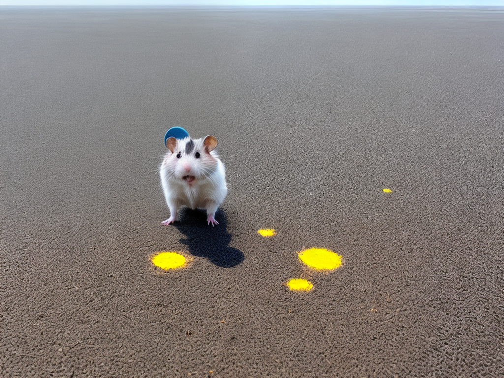 A hamster mixed with a devil