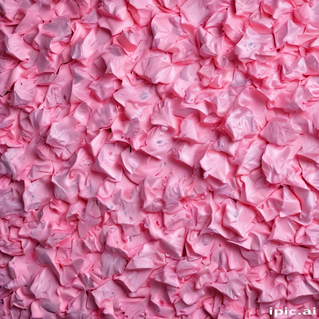 Textured Pink Surface with Crumpled Layers Creating a Playful Visual Effect