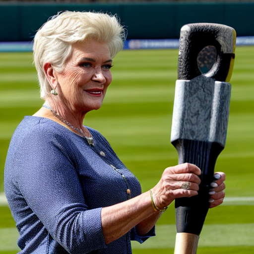 Pat butcher using sledgehammer
