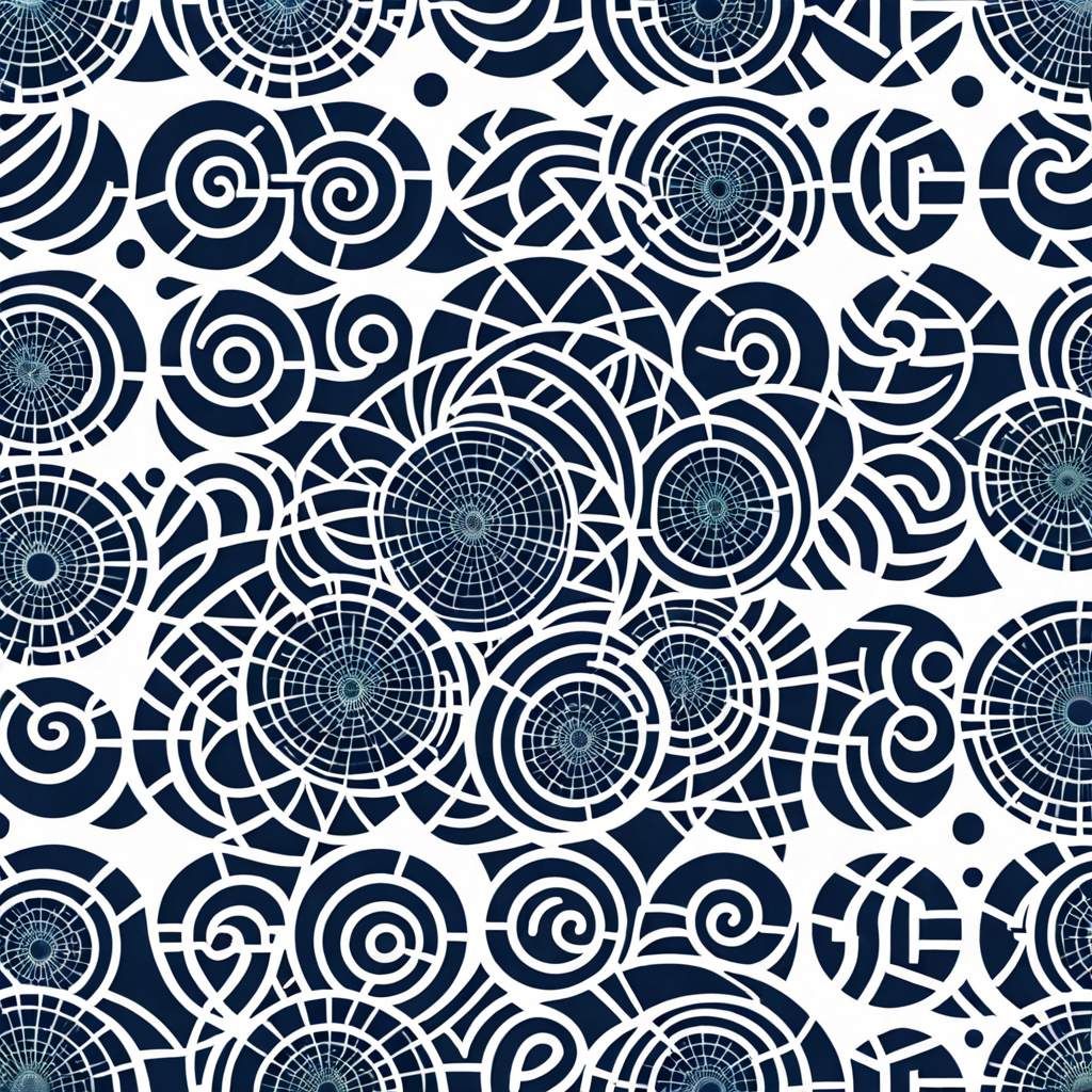 mystical cybersigilism inspired , futuristic patterns on white background
