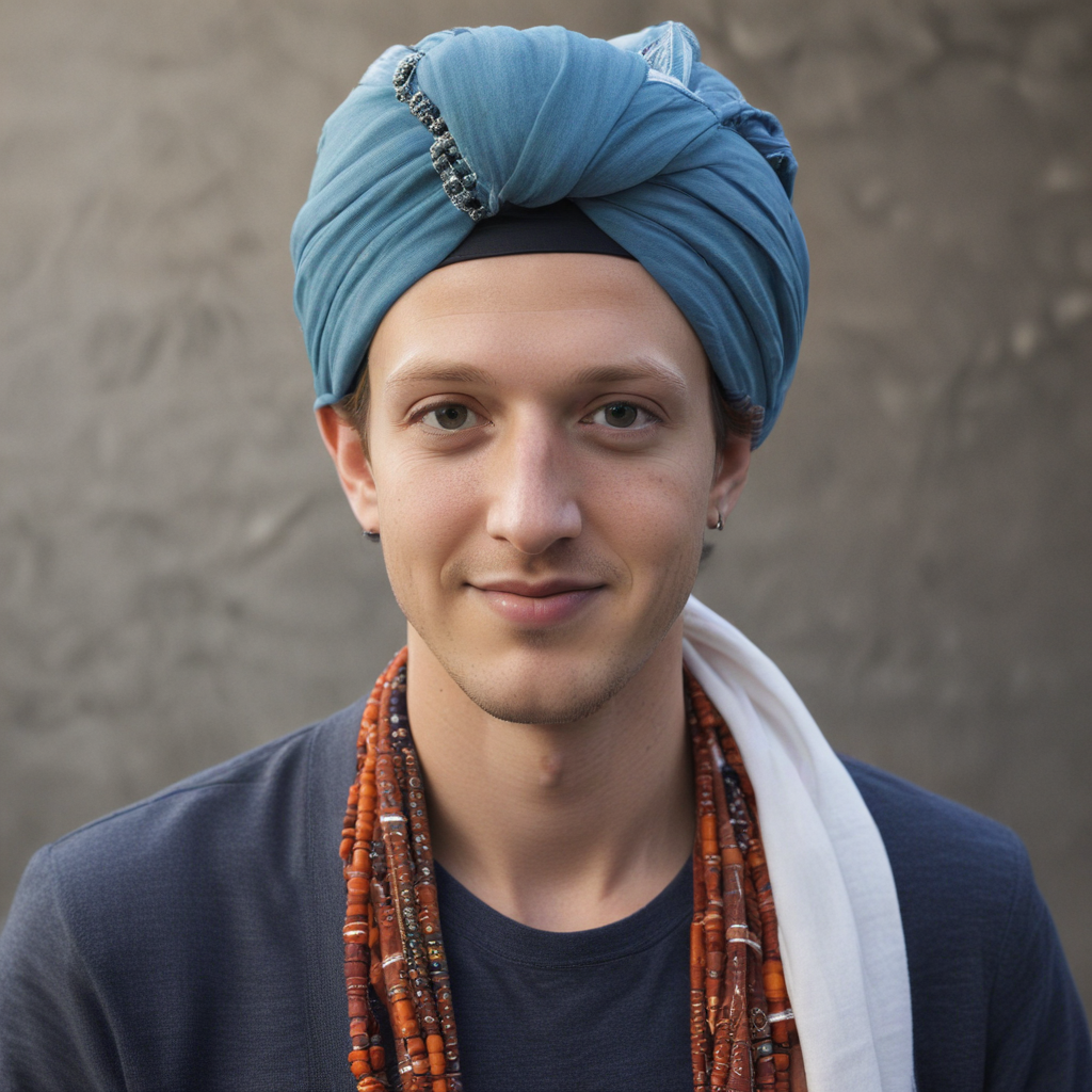 make mark zuckerburg indian with a turban
