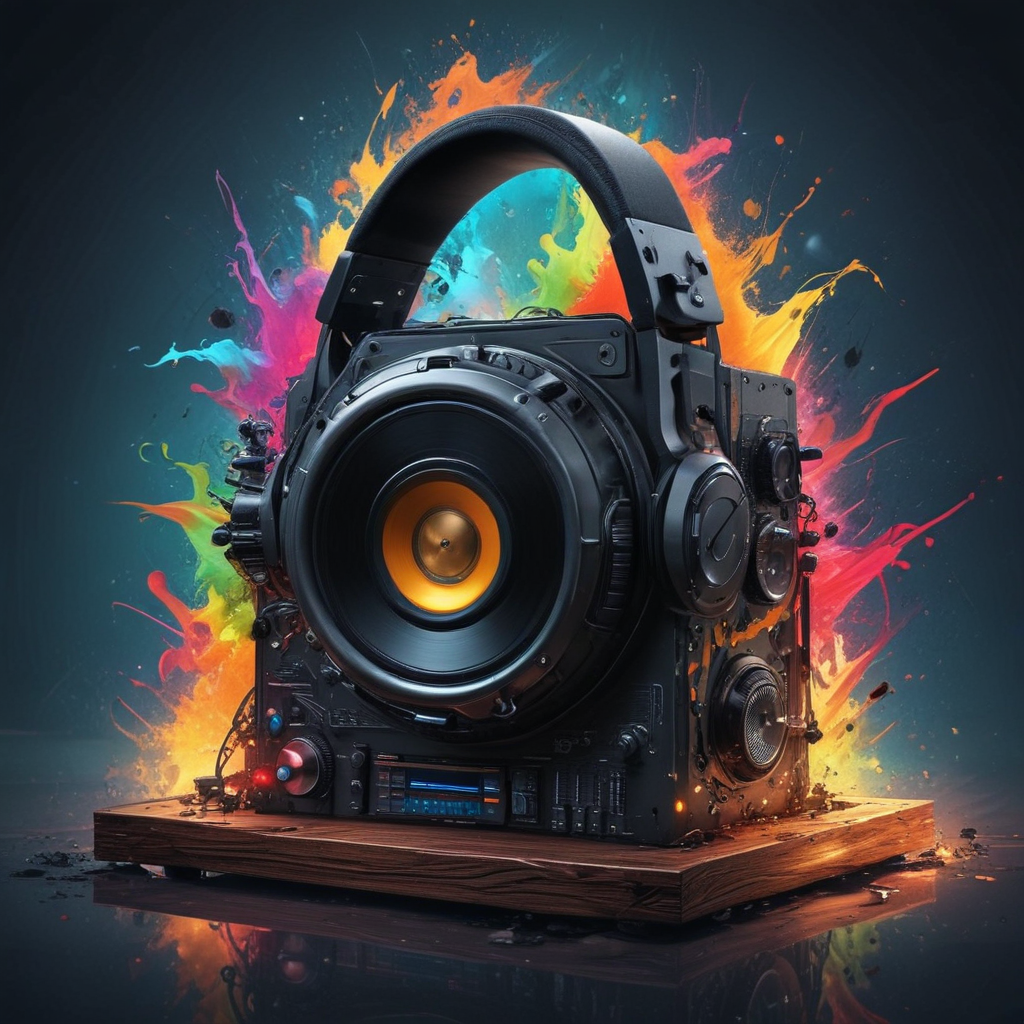 Vibrant Fusion of Sound and Color: A Dynamic Audio Experience