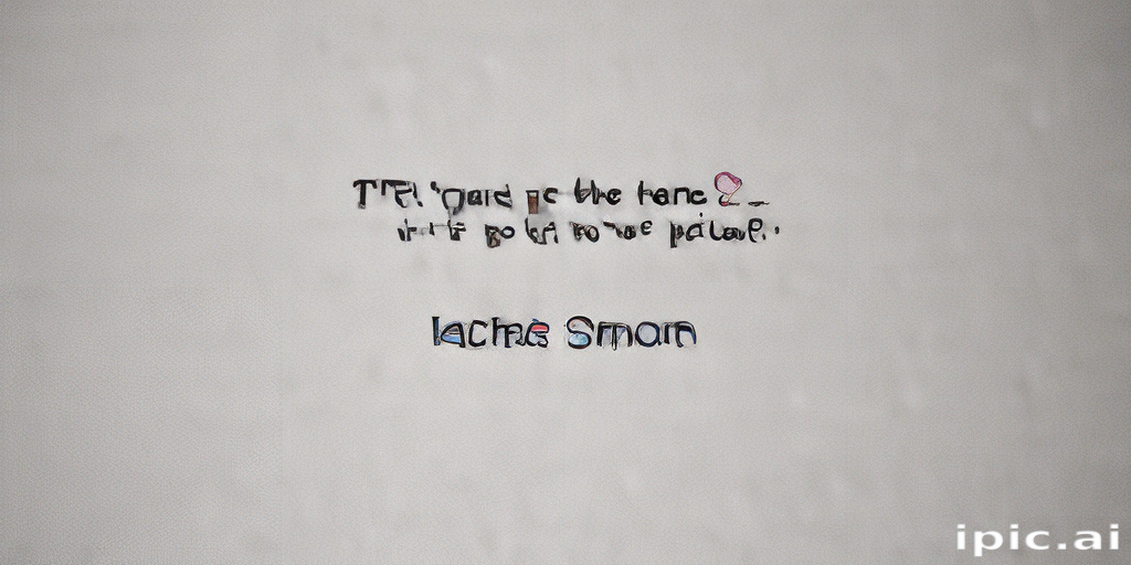 An Artistic Message on a Wall Inviting Reflection and Thoughtful ...