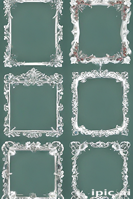 Elegant Collection of Ornate Decorative Picture Frames in Various Designs