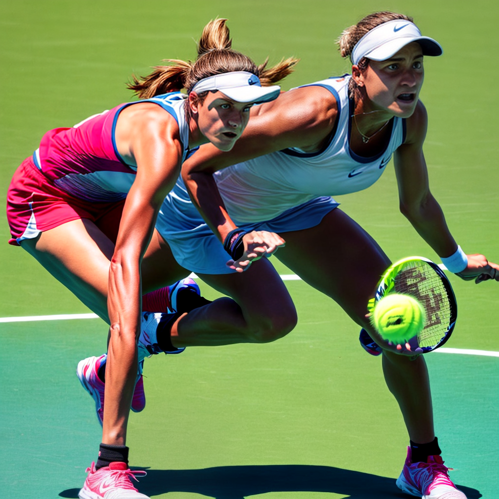realistic high definition portrait of female tennisplayer
