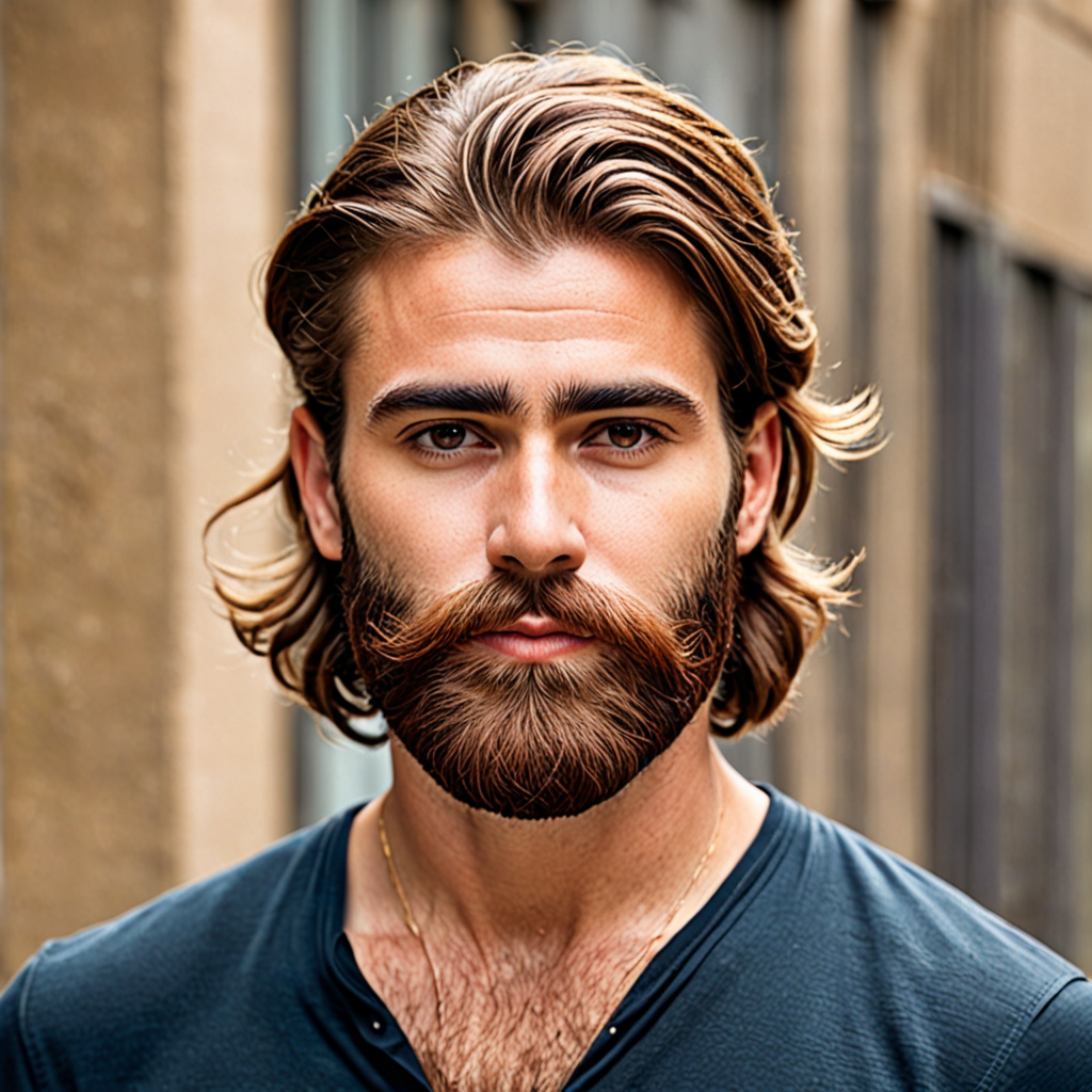 Guy with long brown beard
