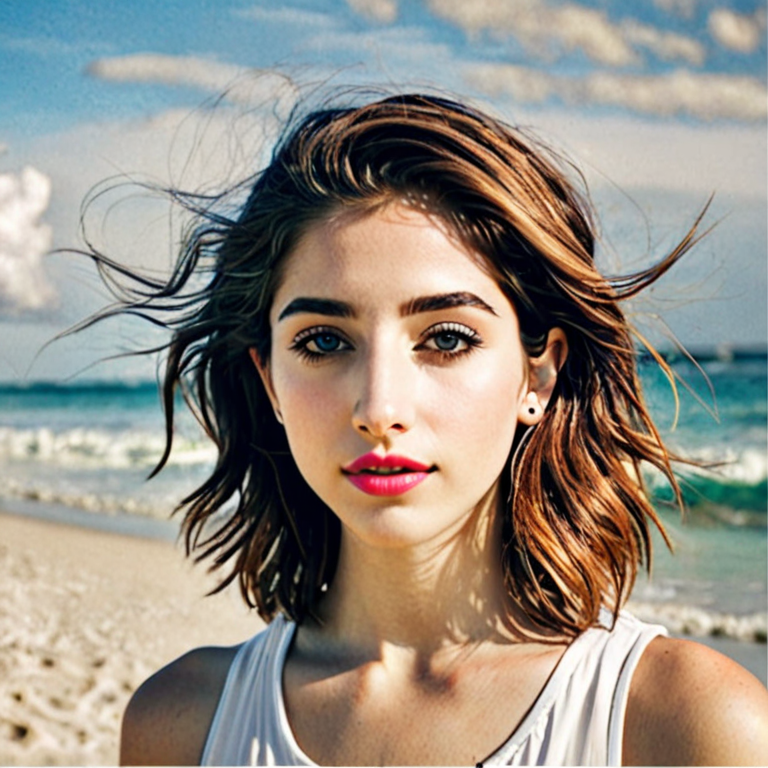 Emily rudd, attractive, lubricious, beach