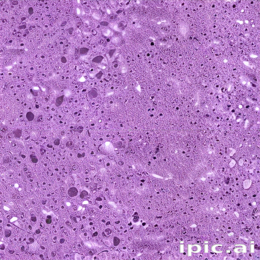 Intricate Patterns of Purple Cells and Structures Under a Microscope View