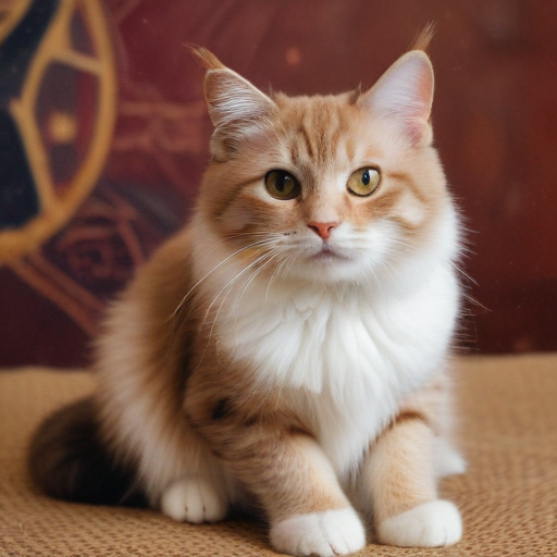 cat with zodiac aries