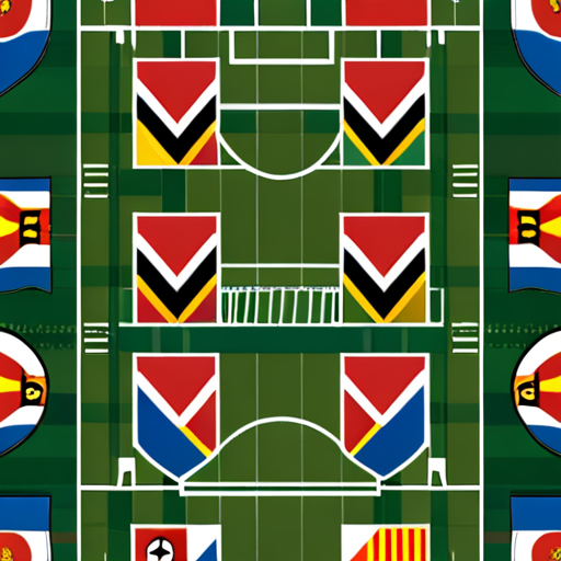 create a stadium with flag of swaziland
