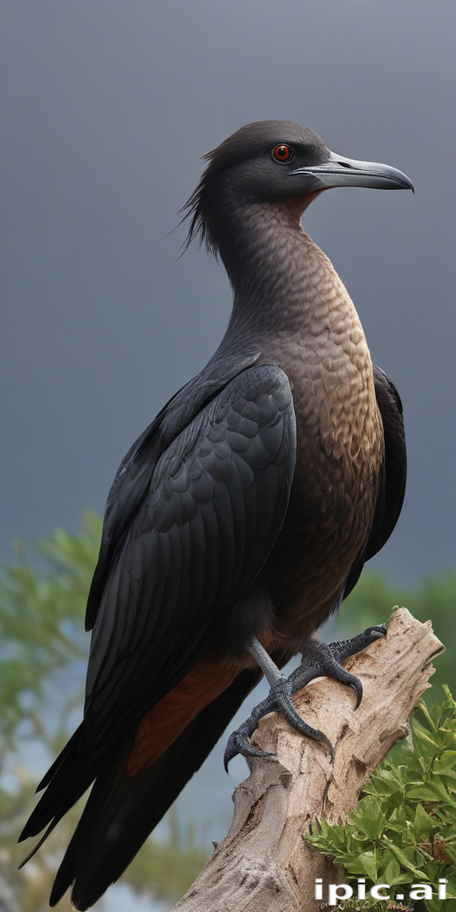 A Striking Black Bird Perched Gracefully on a Branch in Nature.