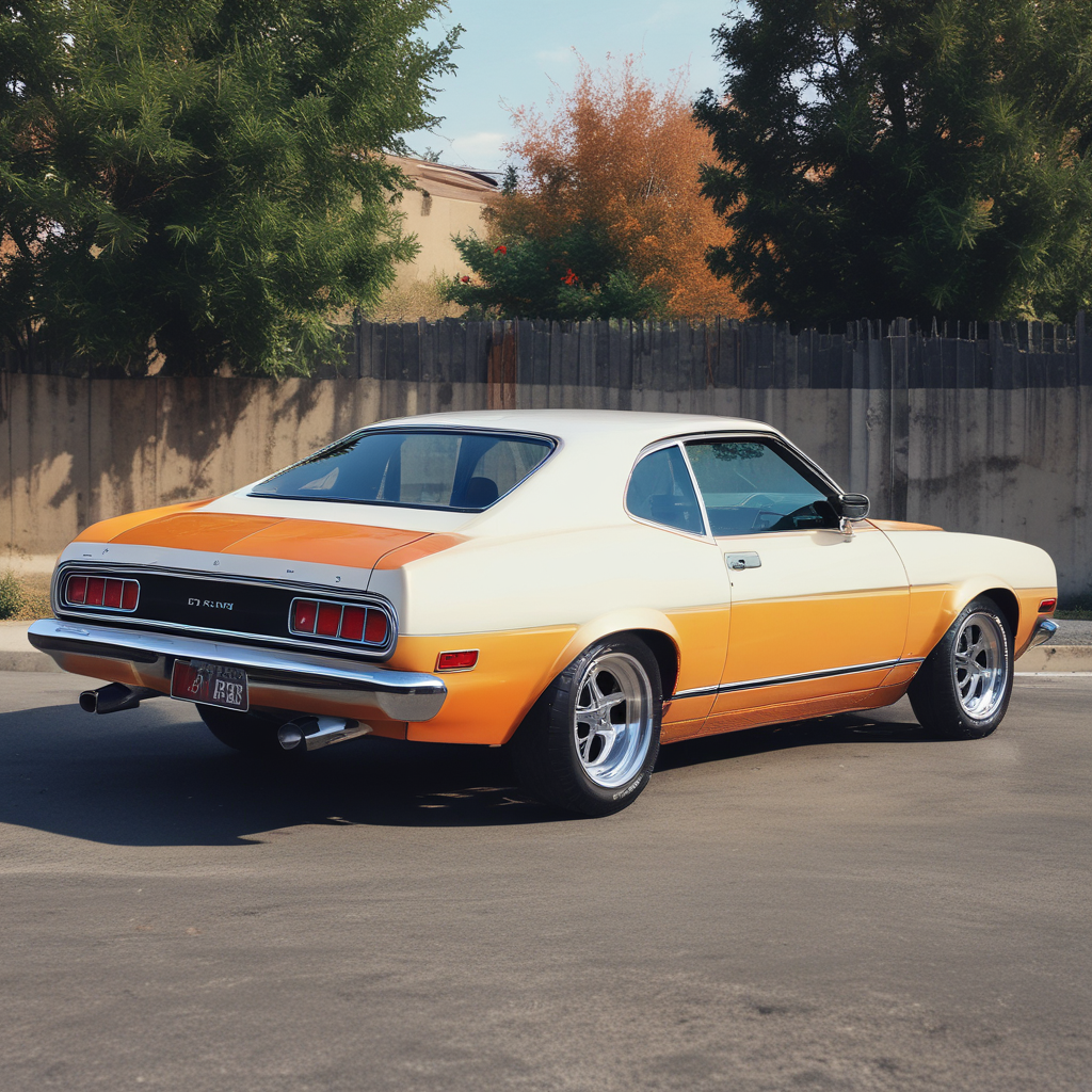 chopped and slammed ford pinto muscle car