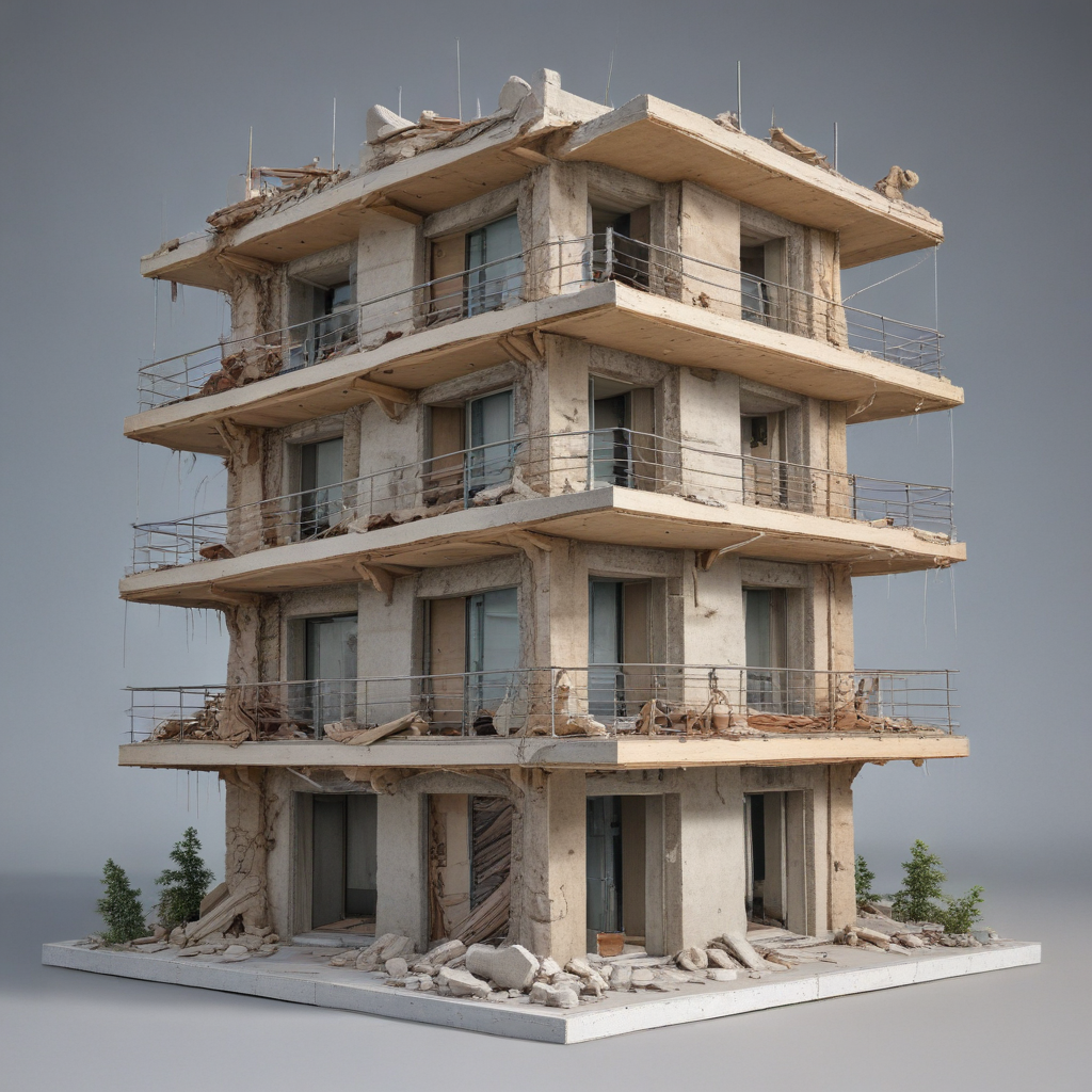 scientific illustration earthquake resistant building structures