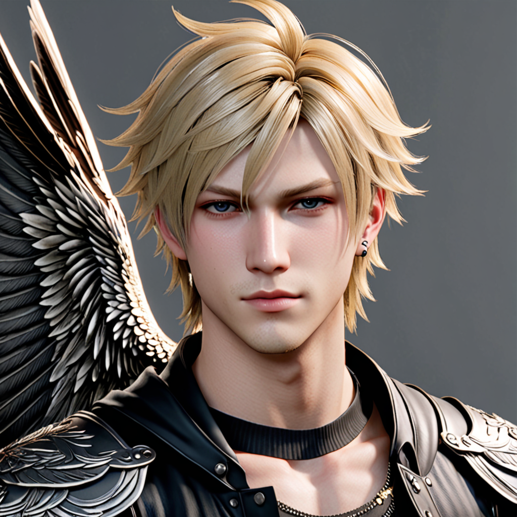Prompto argentum with wings