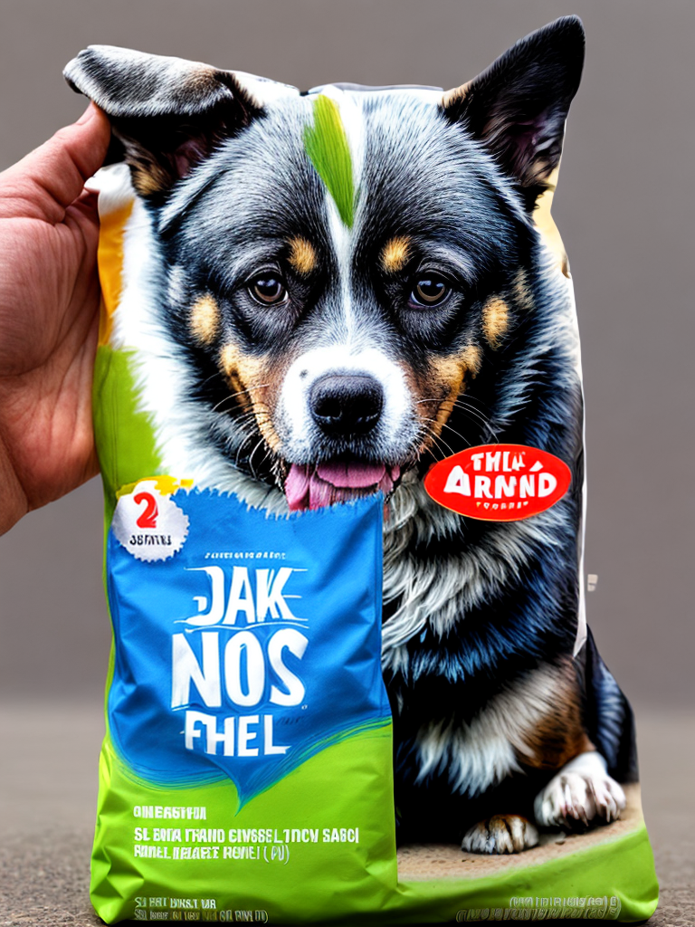 fake dog food label for a can