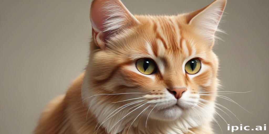 A Beautiful Close-Up of a Majestic Orange Tabby Cat's Face.