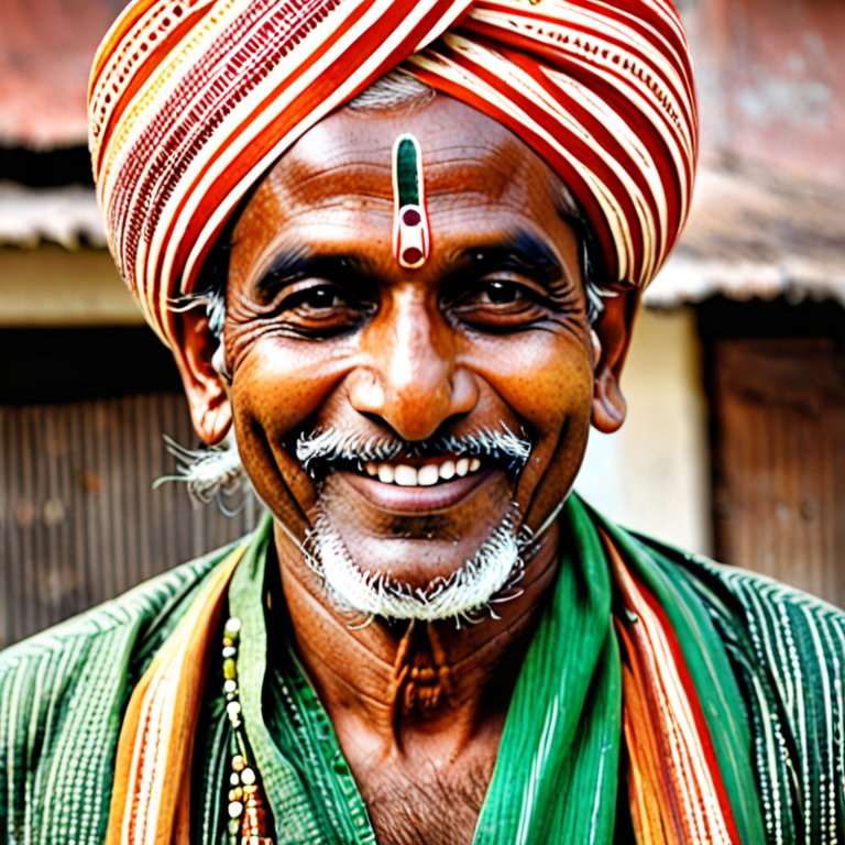 happy indian man