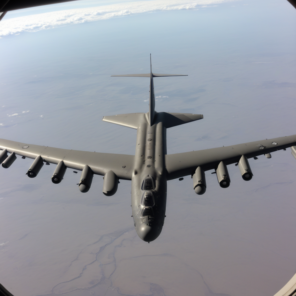 High-Altitude View of Military Aircraft Maneuvering Over Spectacular ...