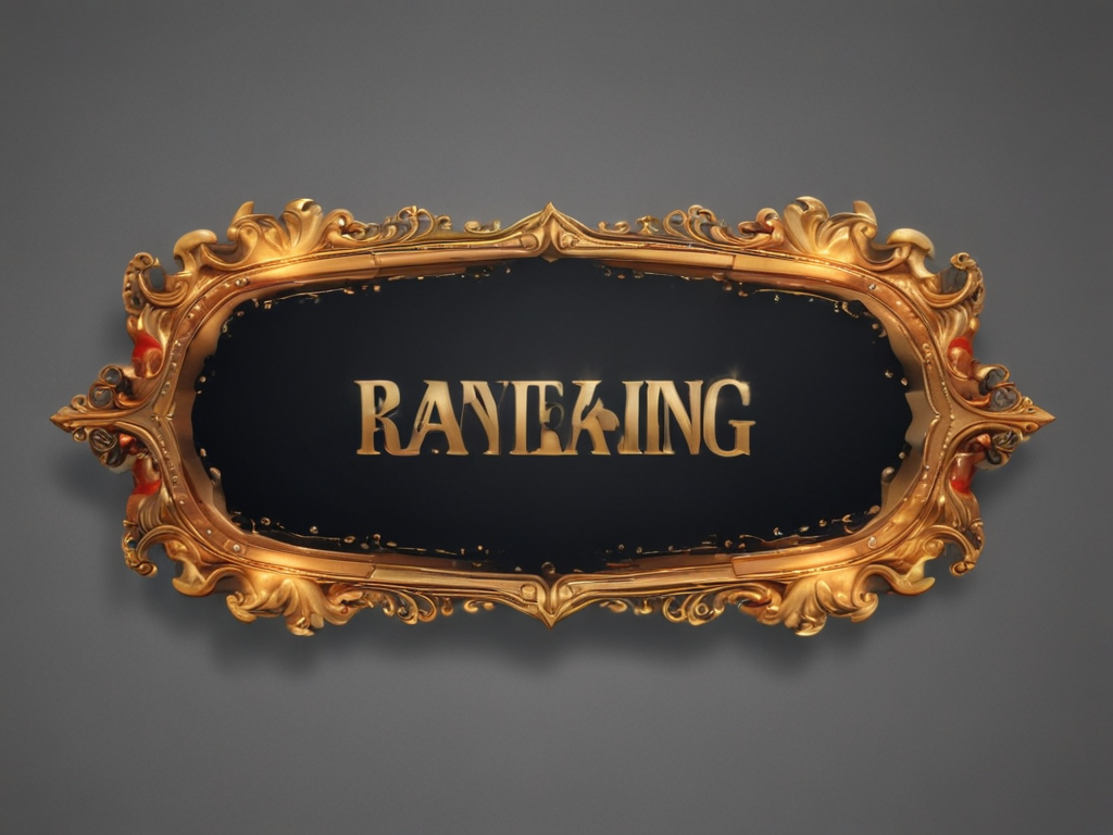 Elegant Golden Frame Showcasing the Bold Title 'RAYE KING' in Style
