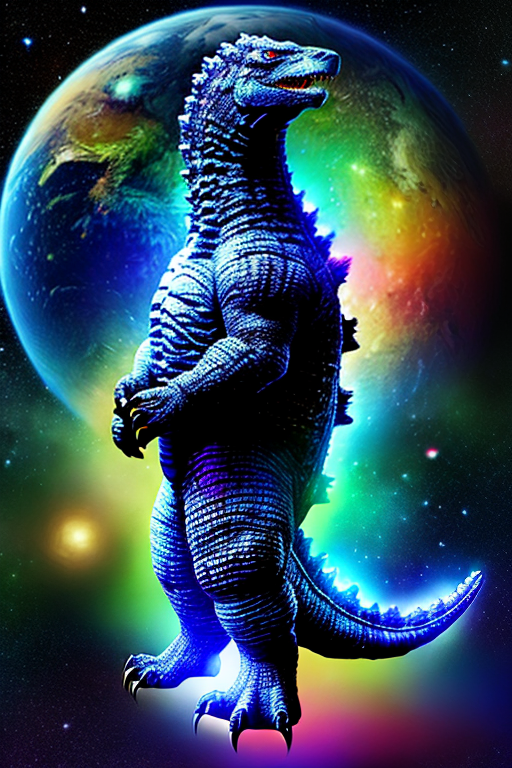 Galaxy Godzilla realistc