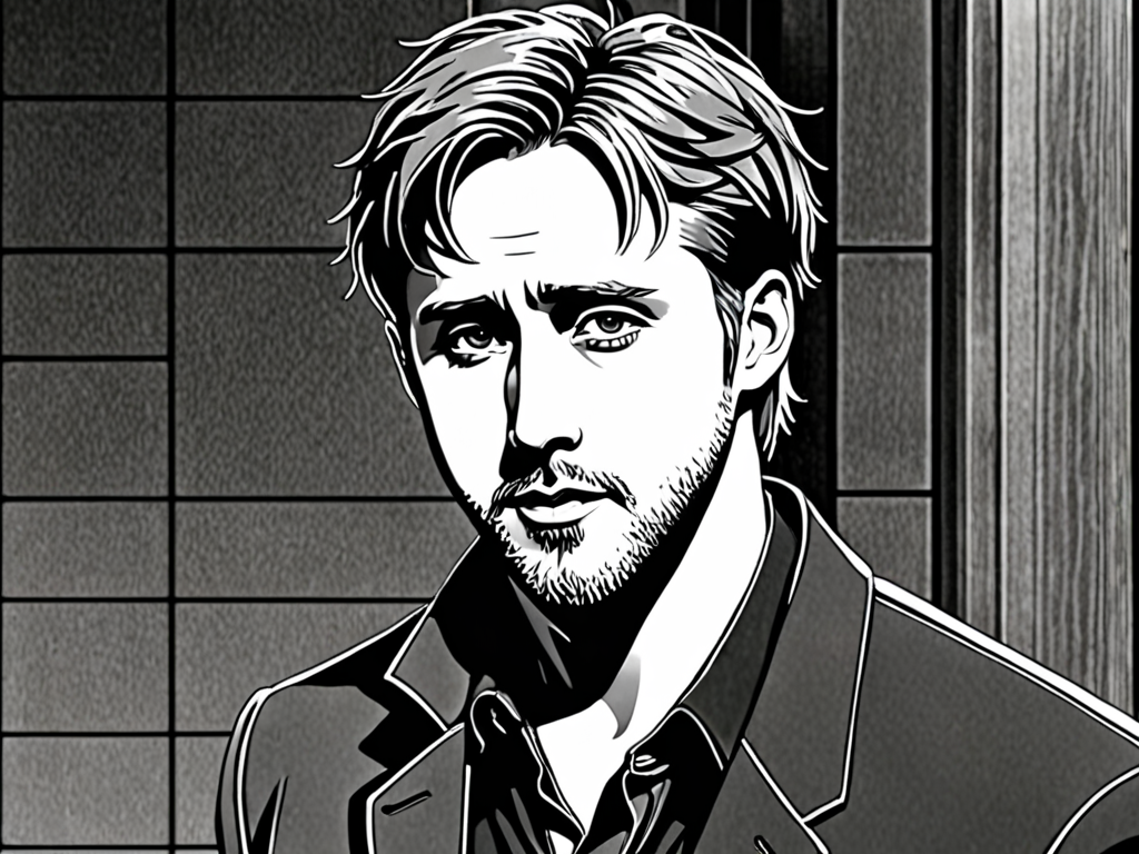 ryan gosling, manga, anime, 2d, ghibli, ghost in a shell, death note ...