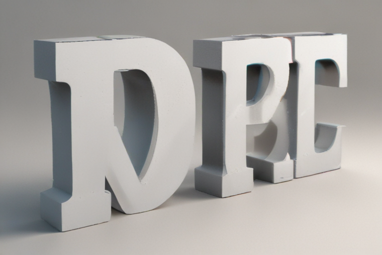 3d letters abstarct sketch simetric shading