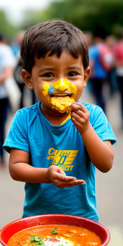 Curry muncher eating curry