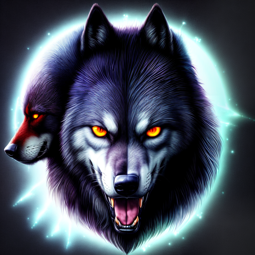 awesome logo of a hacker group using nordic symbols such as wolf ...