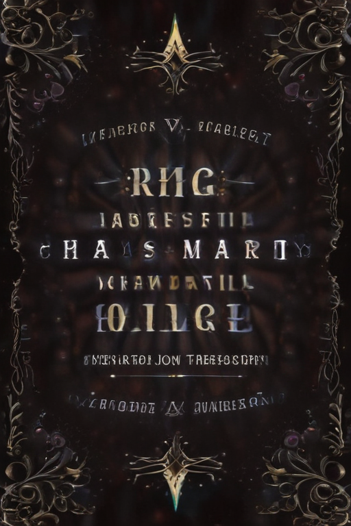 Intricate Design Featuring Mysterious Symbols and Elaborate Typography ...