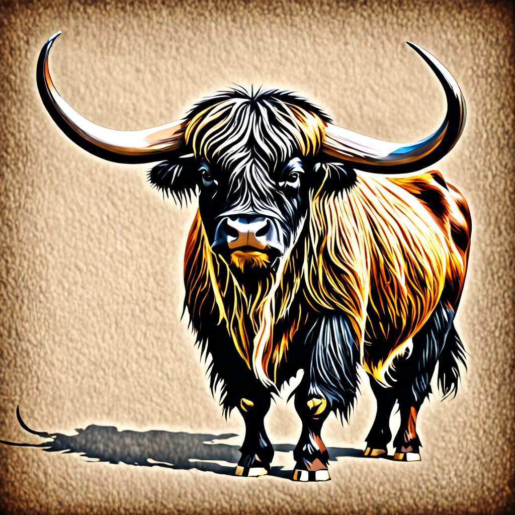 angry yak art