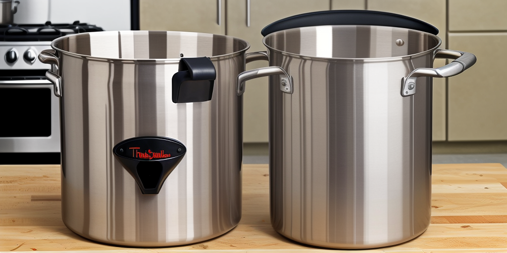 Two Stylish Stainless Steel Cooking Pots Ready for Culinary Adventures