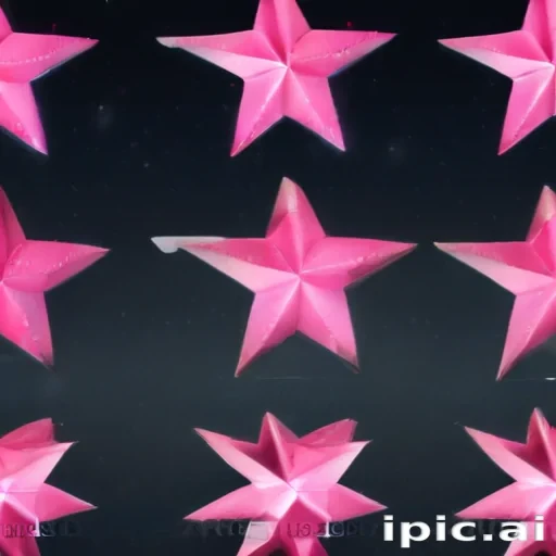 Vibrant Pink Stars Against a Dark Background Creating a Magical Atmosphere
